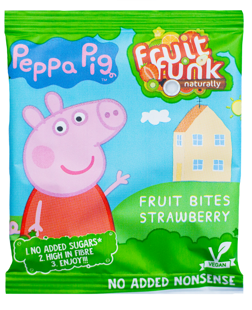 Fruit Funk Peppa Pig Zdrowe Owocowe Przekąski 98% Owoców Świnka Peppa ...